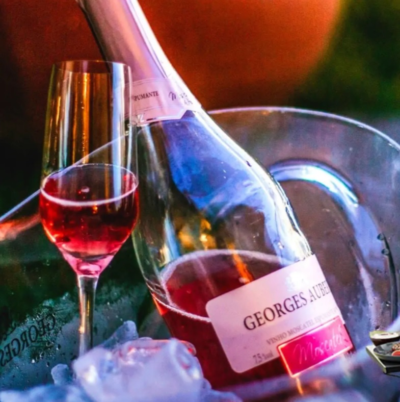 Espumante Rosé Doce Georges Aubert - Moscatel 750ml - WT Promoções