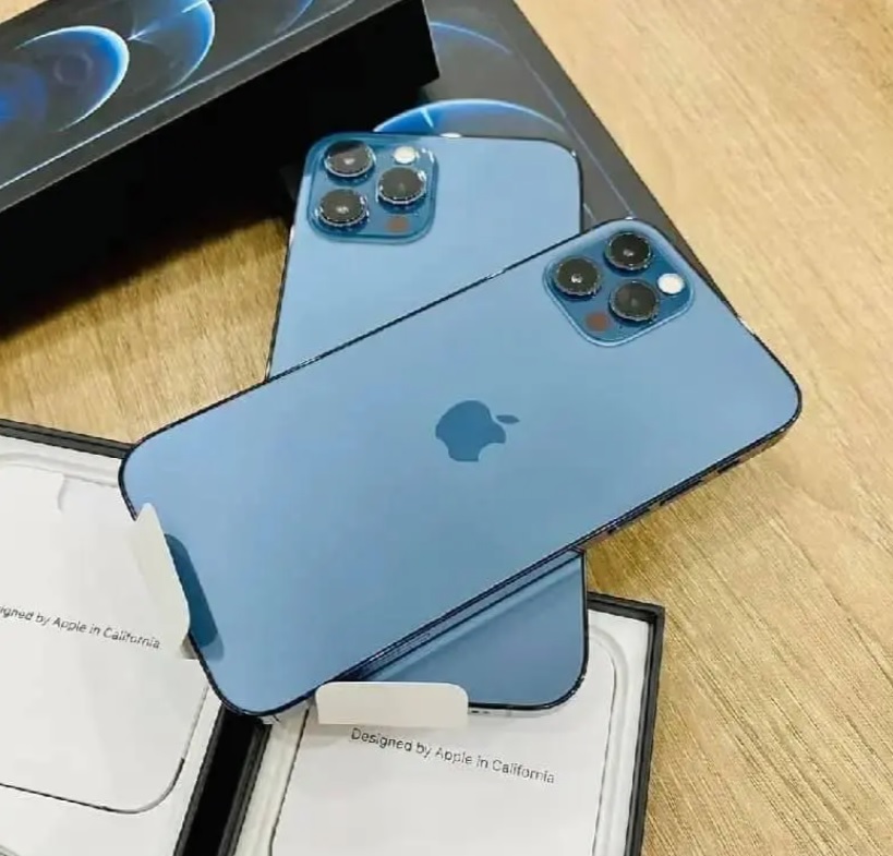 iPhone 12 Pro Max Apple 256GB - Azul-Pacífico 6,7” Câm. Tripla 12MP iOS ...