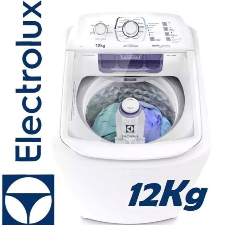 Lavadora de Roupas Electrolux LAC12 - 12Kg Cesto Inox 12 Programas de ...