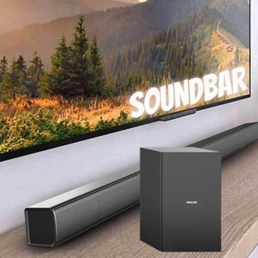 Soundbar Philips Htl1520b/12 Subwoofer Wireless Bluetooth Cabo Óptico ...