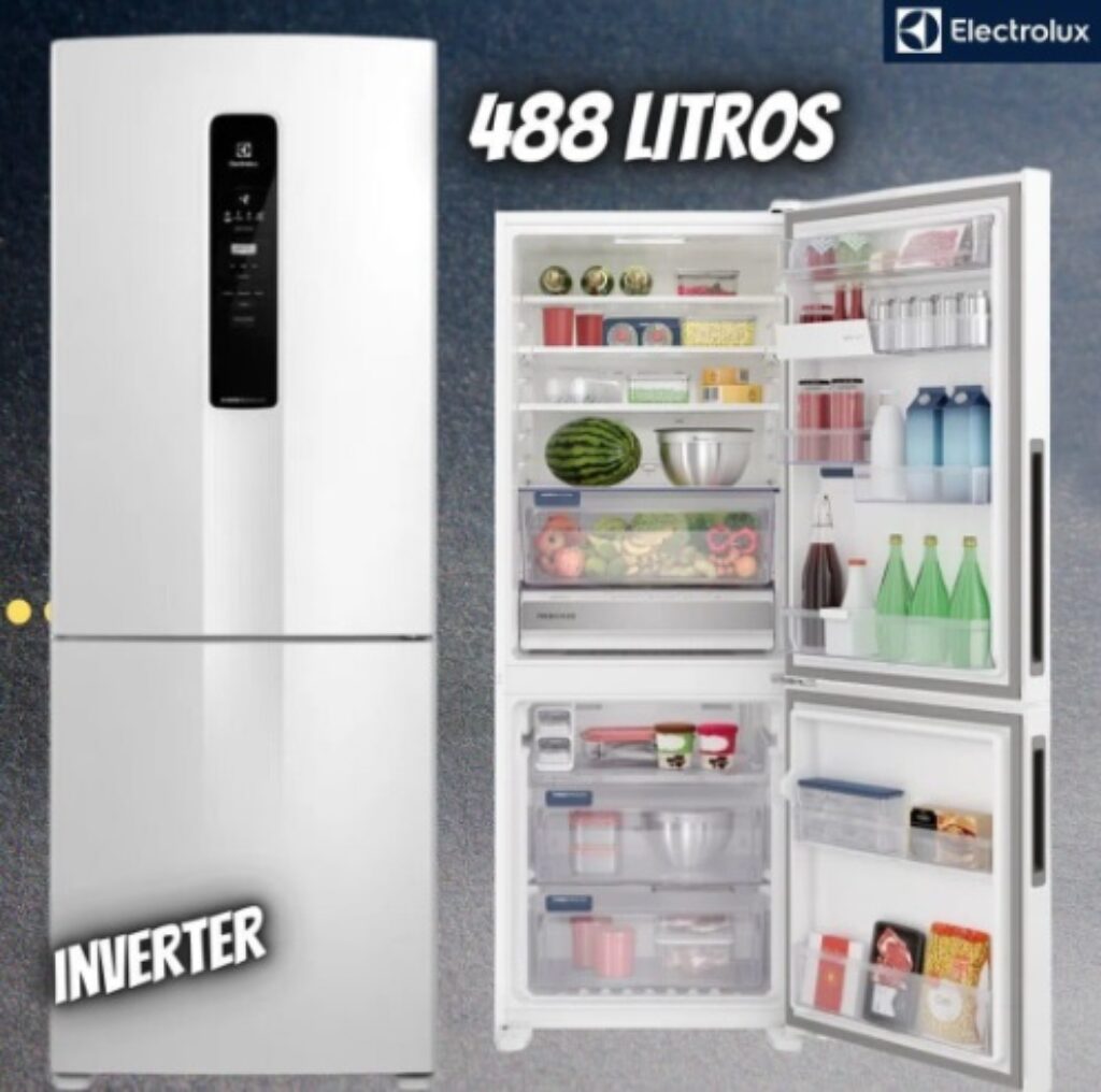 Geladeira Electrolux Frost Free Inverter 488L Experience Fresh&Flex ...
